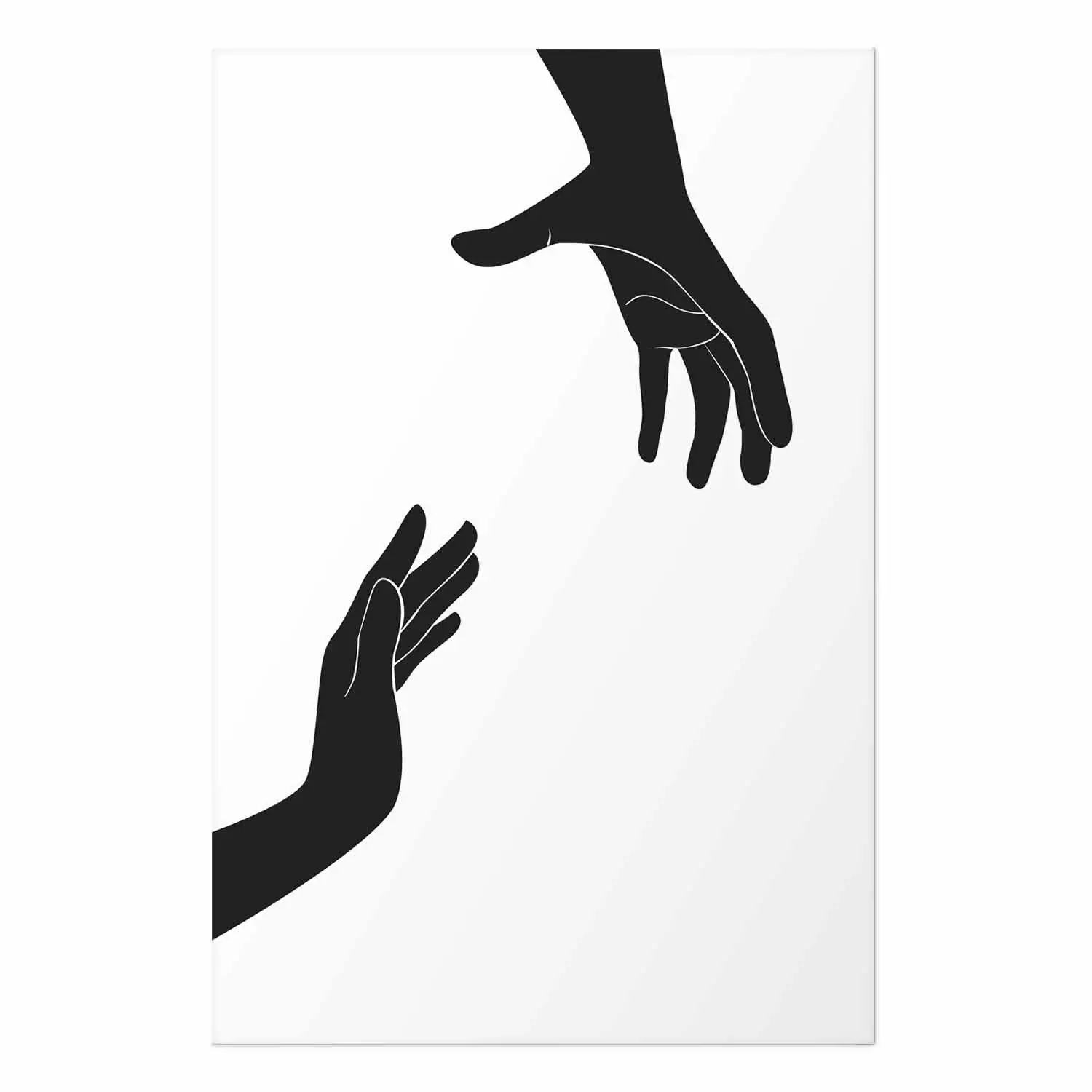 Helfende Hand Silhouette Hands Helping Silhouette Stock Illustrations