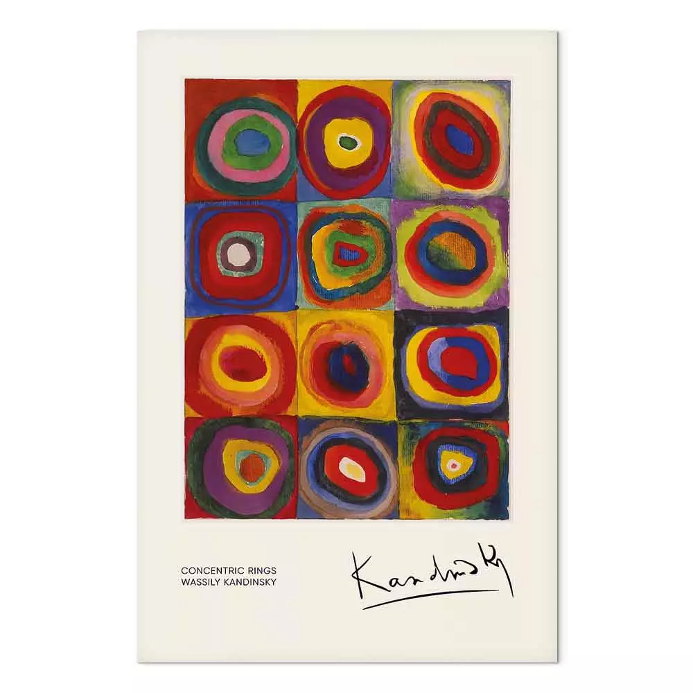 Kunstdruck Color Study - Kandinsky’s Squares With Concentric Circles ...