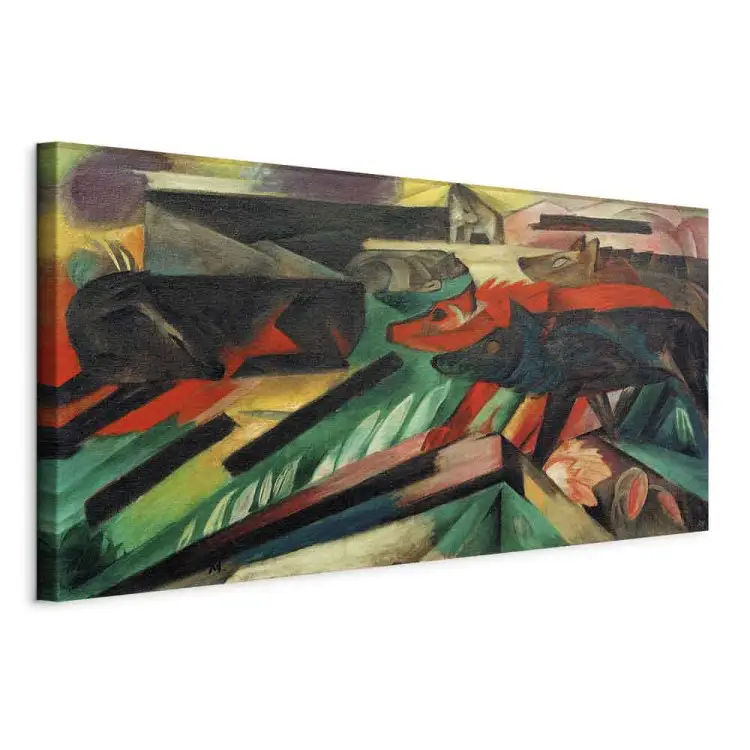 Reproduktion Franz Marc - Die Wölfe (Balkankrieg) - Franz Marc - bimago