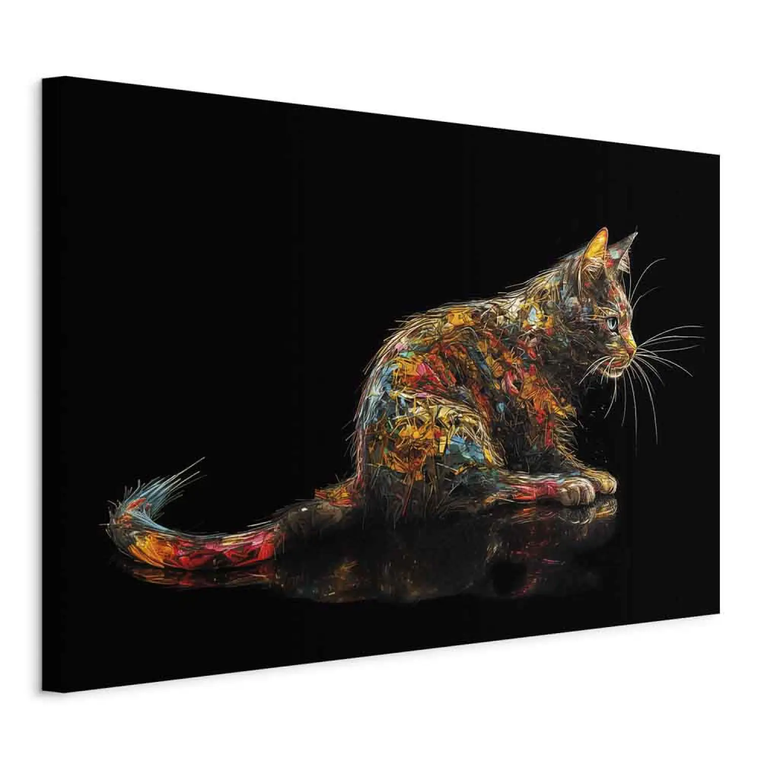 Bunte Katzenbilder Illustration Bunte Katze Mit Pop Art Stil 3726493