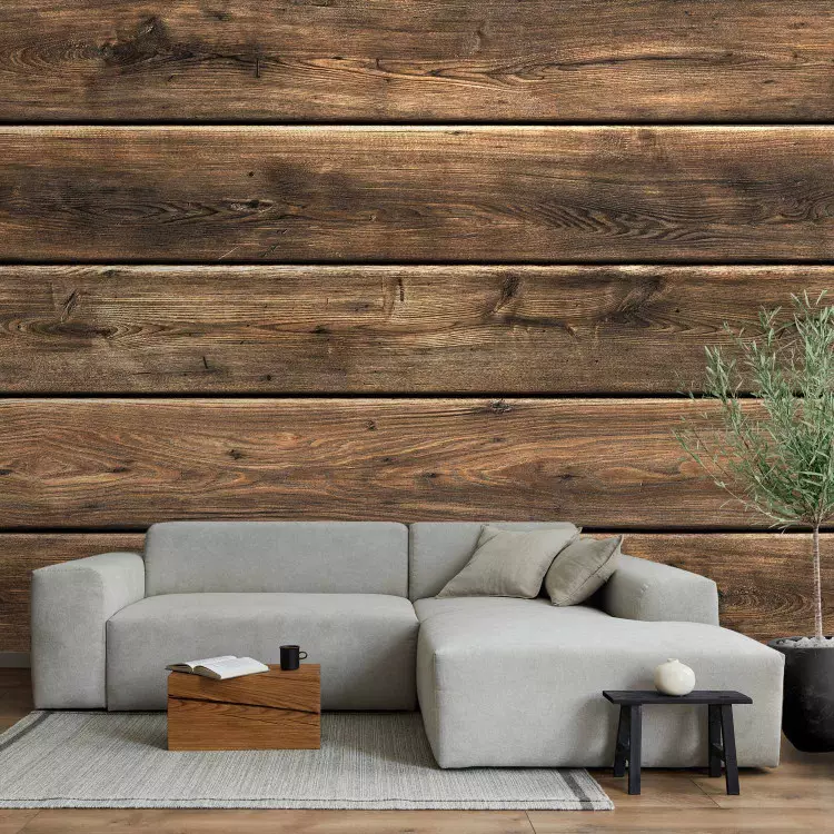 Vlies fototapete Skandinavische Architektur - Muster aus horizontalen ...